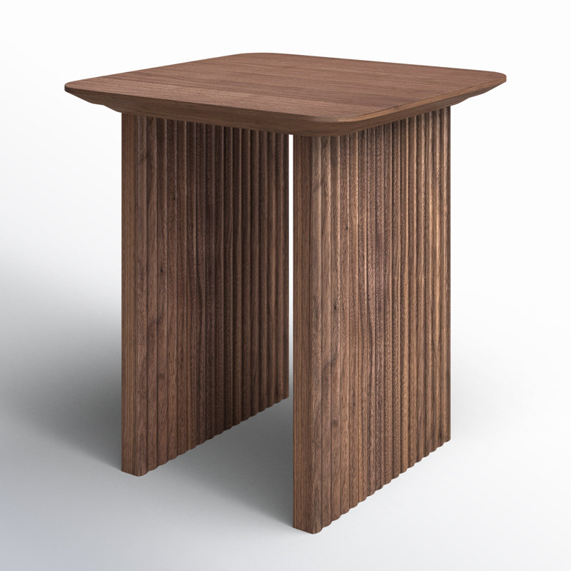 AllModern Benson 20" Side Table In Walnut | Wayfair